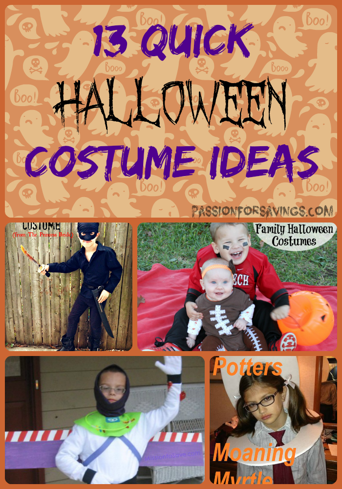 Quick Halloween Costume Ideas 10 DIY Halloween Costumes