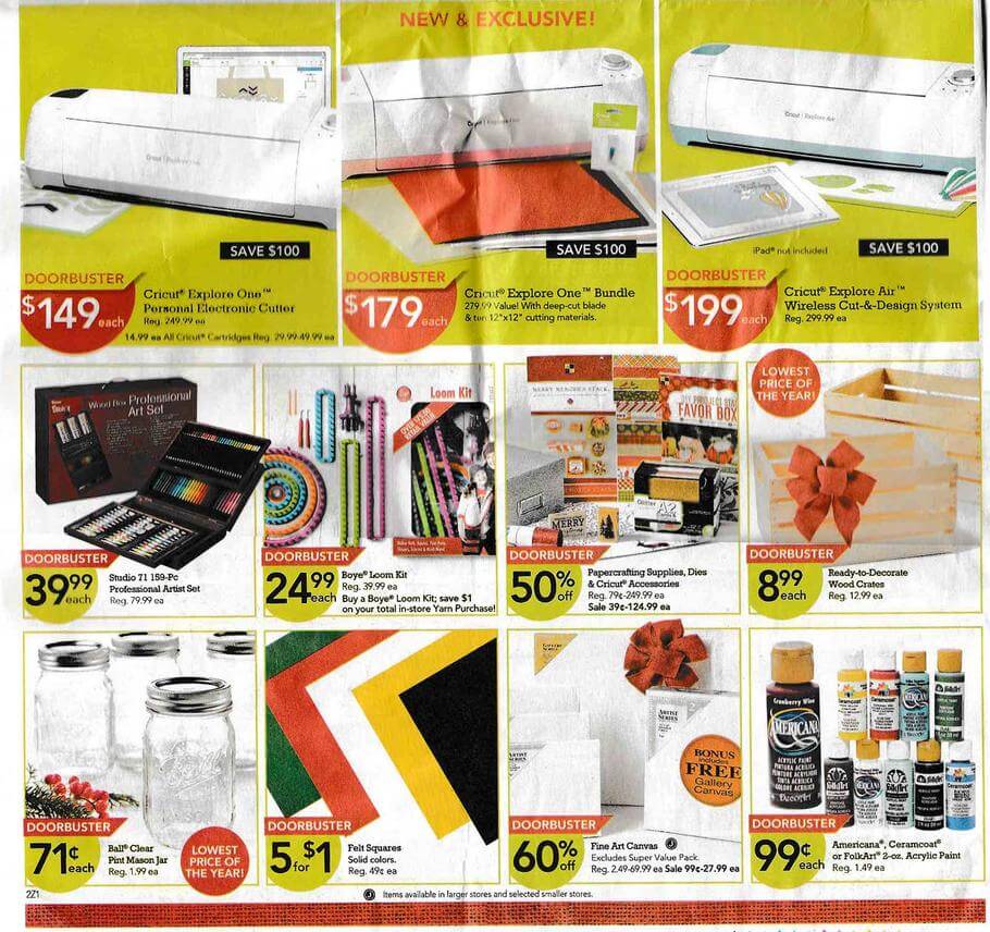 JoAnn Fabric Stores Black Friday Ad 2016 Store Hours