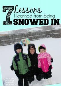7 Lessons I learned from being Snowed In