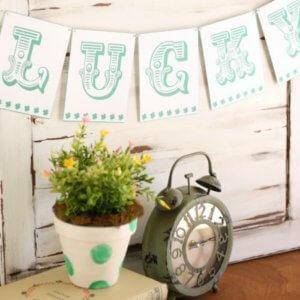 St. Patrick's Day Printable |free printable lucky banner