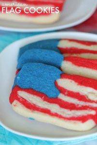 American Flag Cookies Recipe for 4th of July