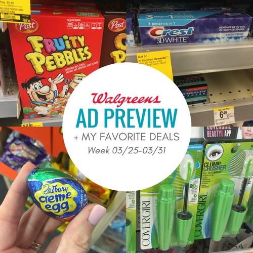 Walgreens Ad Preview & Shopping List for 03/25/18-04/01/18
