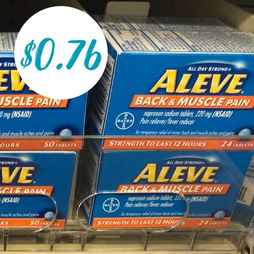 Aleve Back and Muscle Pain Coupons | Best Sales & Deals on Pain Relief