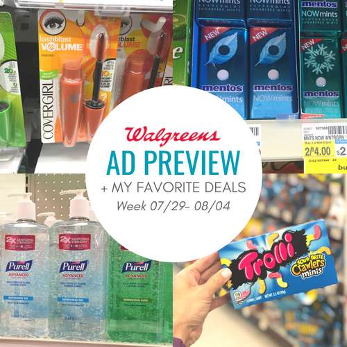 Walgreens Ad Preview & Shopping List for 07/29/18-08/04/18