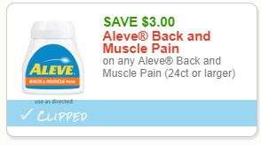 Aleve Back and Muscle Pain Coupons | Best Sales & Deals on Pain Relief