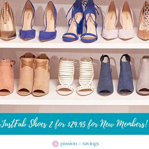 JustFab Deals! New VIP Members get 2 Pairs of Shoes for $29.95!