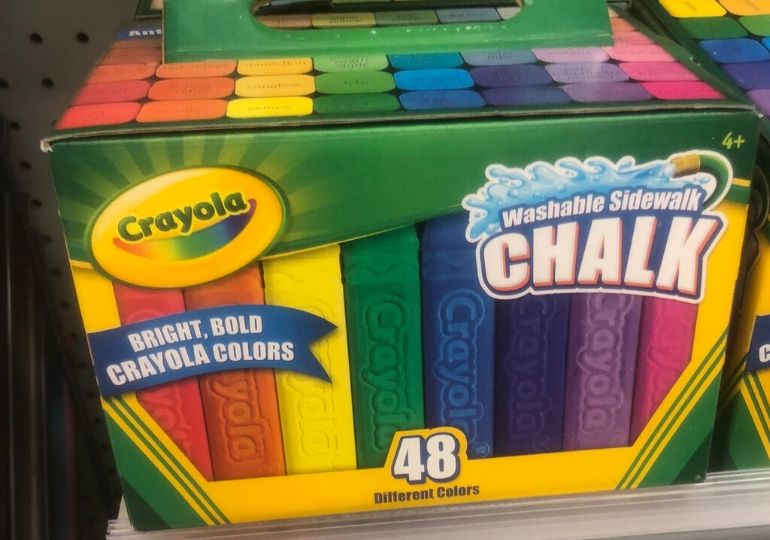 Sidewalk Chalk on Sale! Perfect Outdoor Activity! Grab it here!