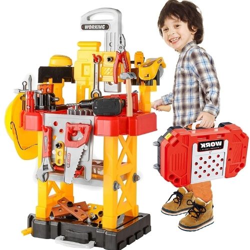 Kids Toy Workbench On Sale | 83pc Set for $38.99!!