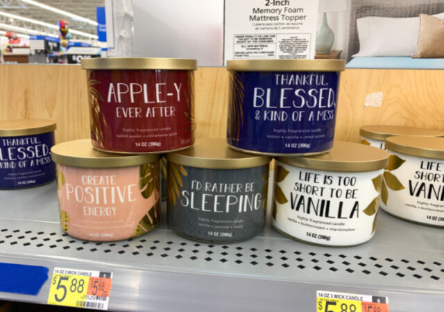 Check out all of these new Walmart Candles I found!