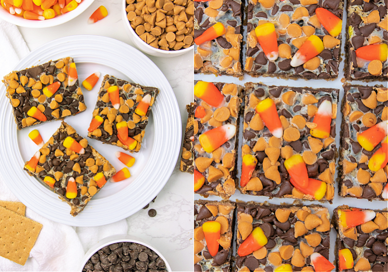 Candy Corn Magic Cookie Bars - Passion For Savings